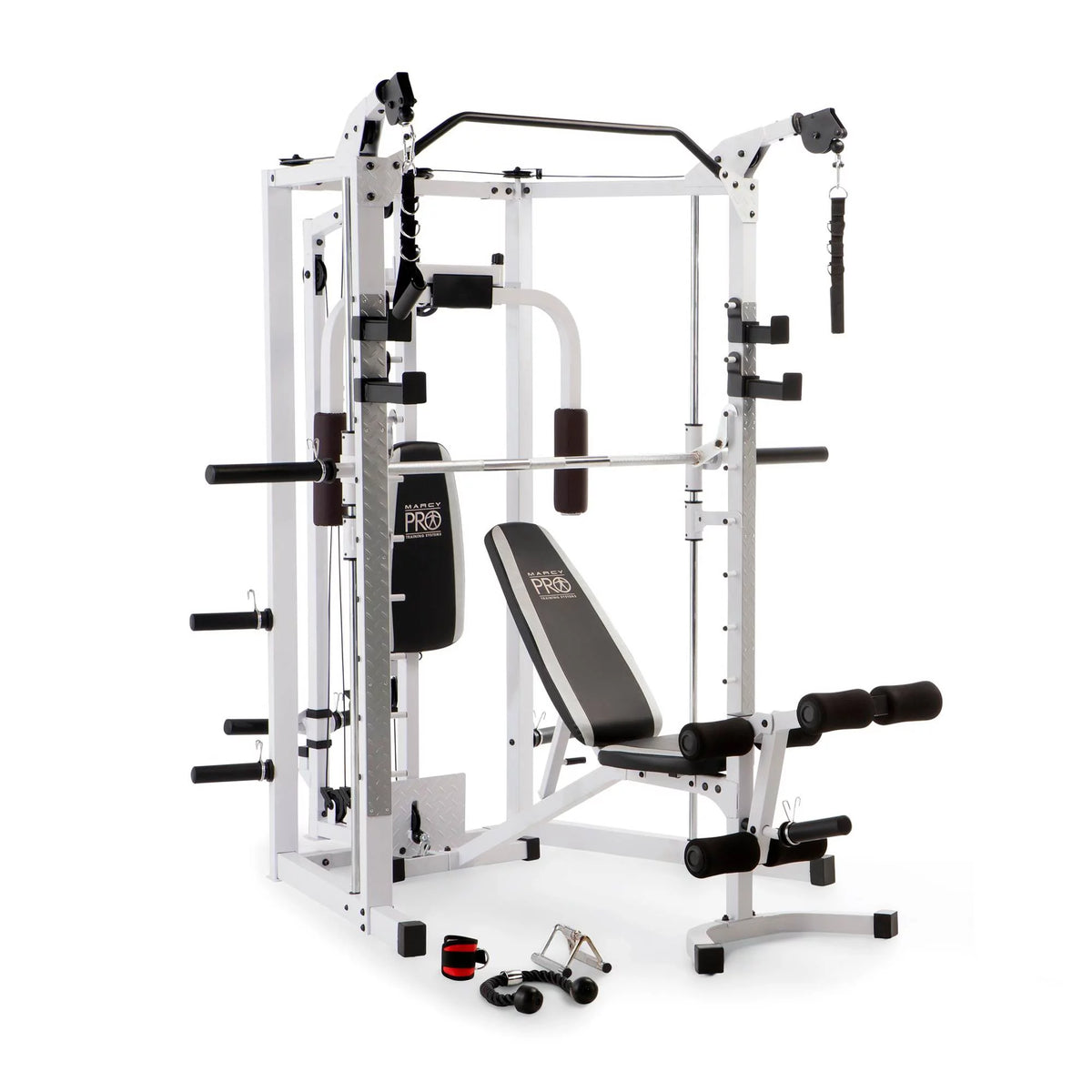 Combo All in One Full Body Home Gym Workout Equipment, White – My Store